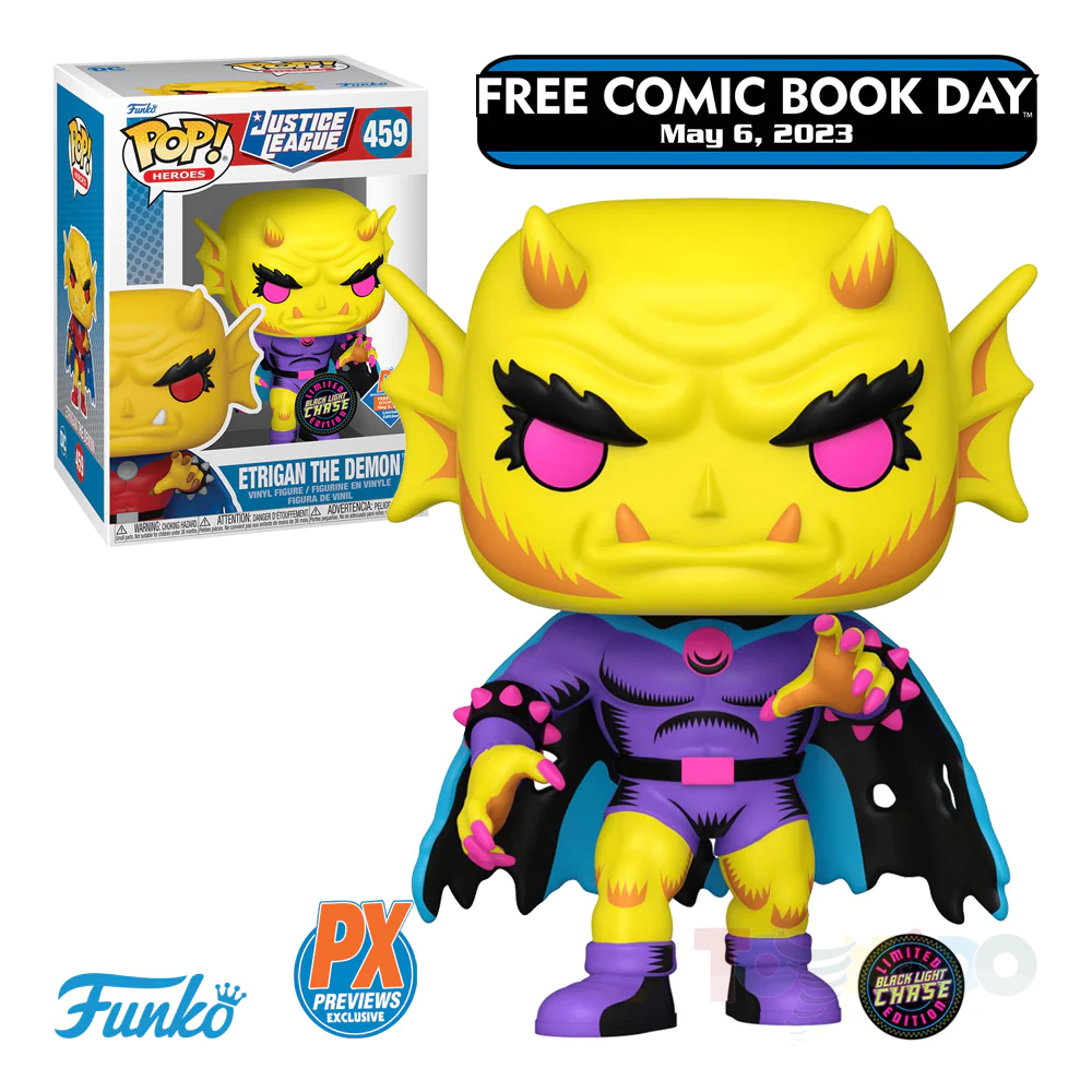 Funko - FCBD 2023 POP HEROES DC ETRIGAN PX Chase | Arkham Boutique